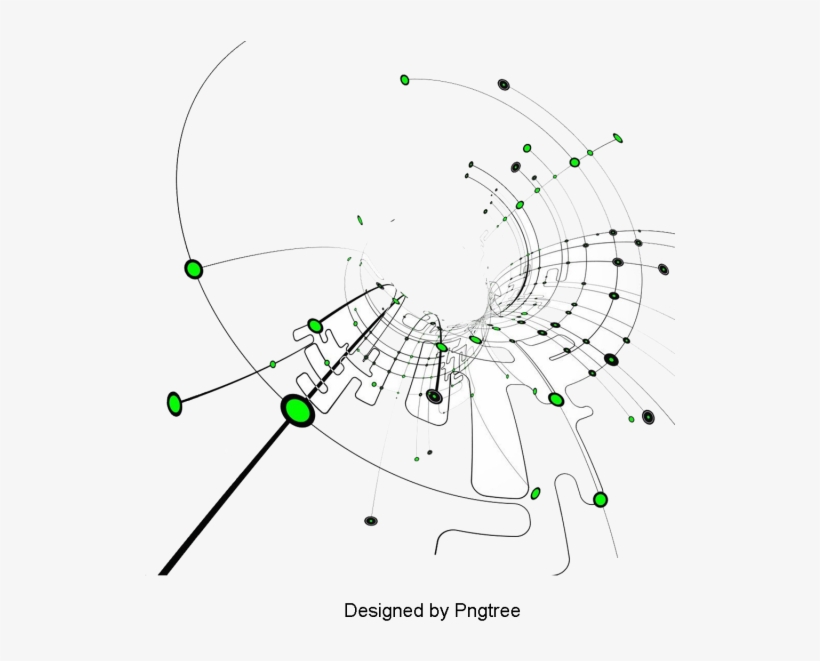 Cartoon Geometry Fantasy Line Vortex, Cartoon, Geometry, - Geometry PNG ...