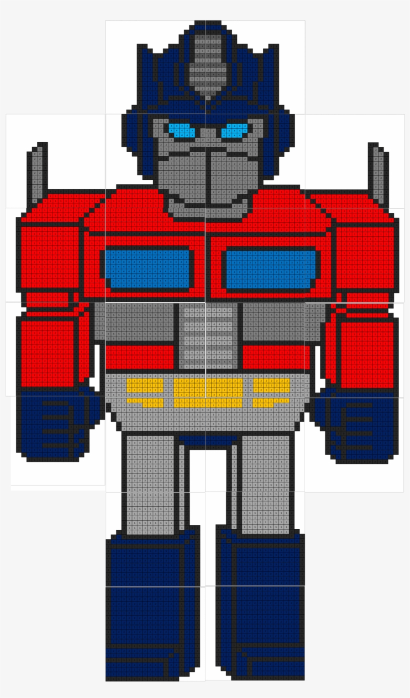 Optimus Prime Coloring Mural - Coloring Squared Murals PNG Image ...