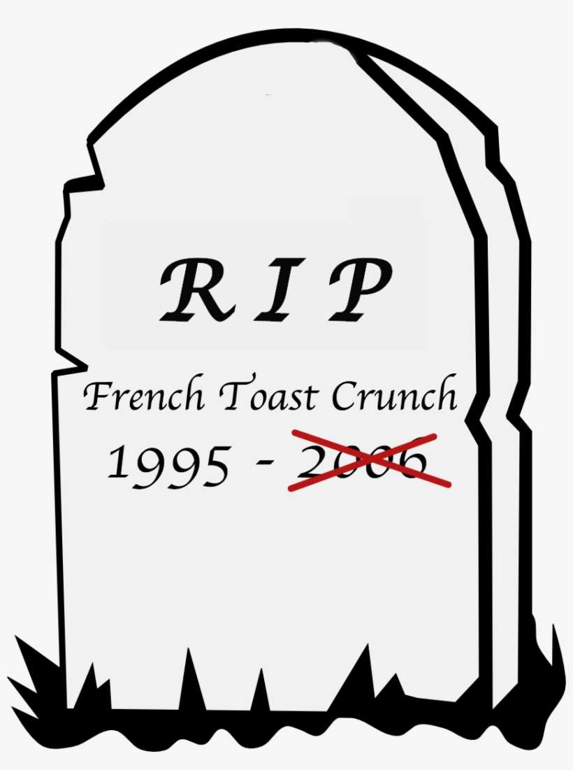 Image Depicting A Cartoon Tombstone With "french Toast - Grave Clipart ...