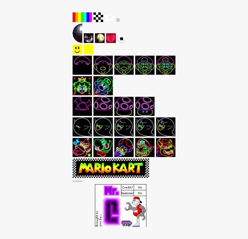 Rainbow Road - Mario Kart 64 Rainbow Road Textures PNG Image ...