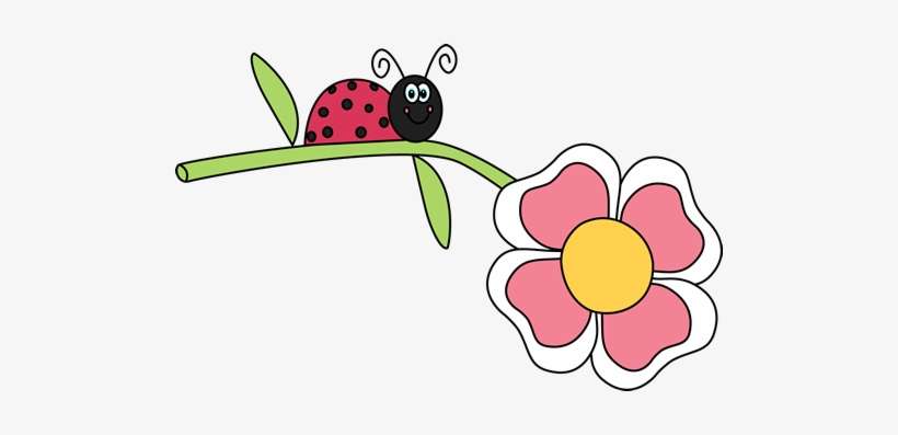 Download Free Ladybug Clipart - Ladybug On Flower Clipart | Transparent ...