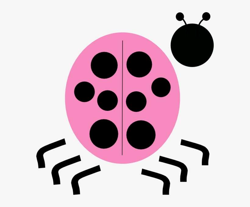 Pink Ladybug Clip Art At Clker Com Vector Clip Art - Clip Art PNG Image ...