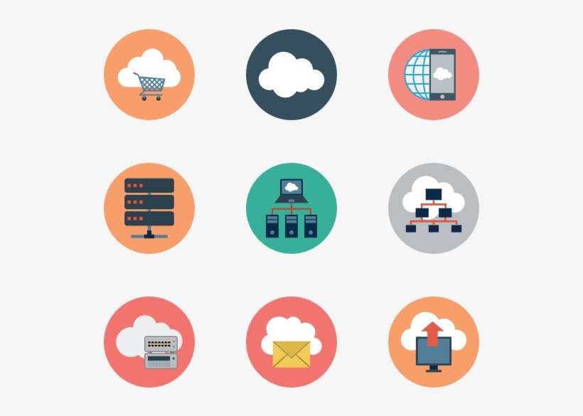 Cloud Icons - Cloud Service Flat Icon PNG Image | Transparent PNG Free ...