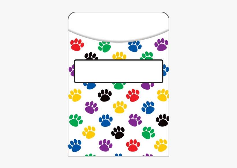 Paw Print Library Pockets - Teacher Created Resources Tcr5550 Paw ...