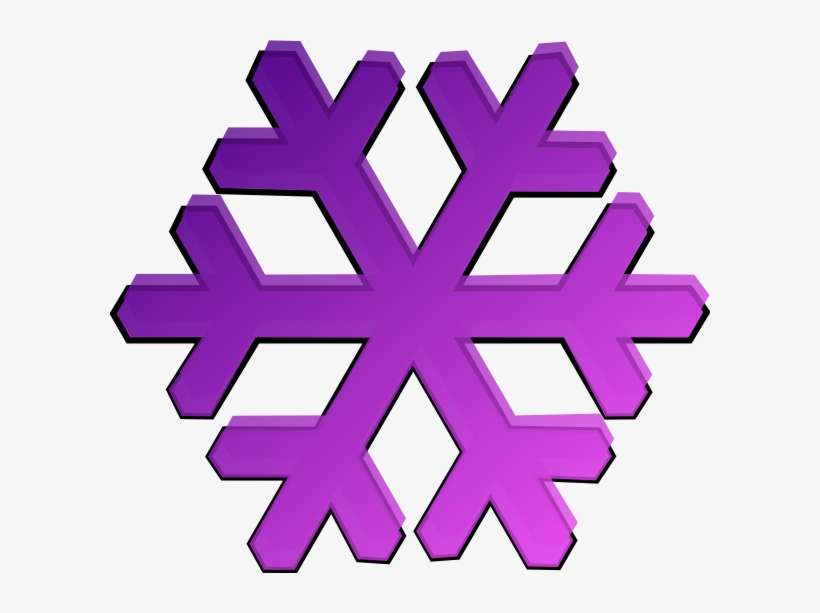 Purple Snowflake Clip Art - Clip Art Purple Snowflake PNG Image ...