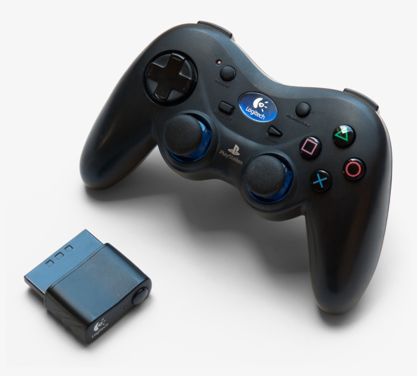 Ps2 Controller Png Clip Royalty Free Library - Logitech Cordless Action Controller Ps2 PNG Image ...