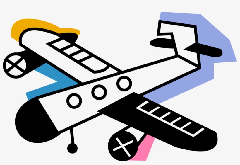 Vector Illustration Of Commercial Airline Passenger - Boeing-stearman ...