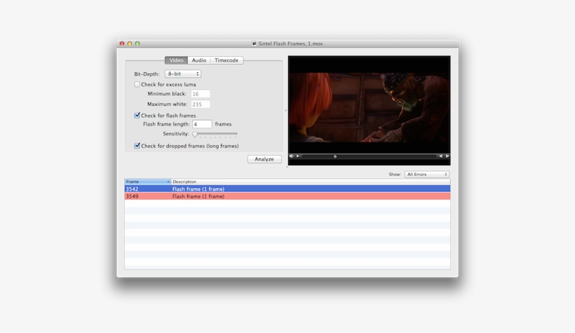 Flash Frames , As Well As Increasing The Default Flash - Qt View Video ...