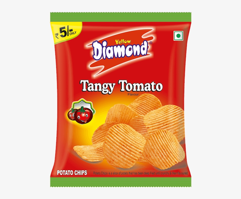 Yellow Diamond Potato Chips Plain Salted, India, 90 PNG Image ...