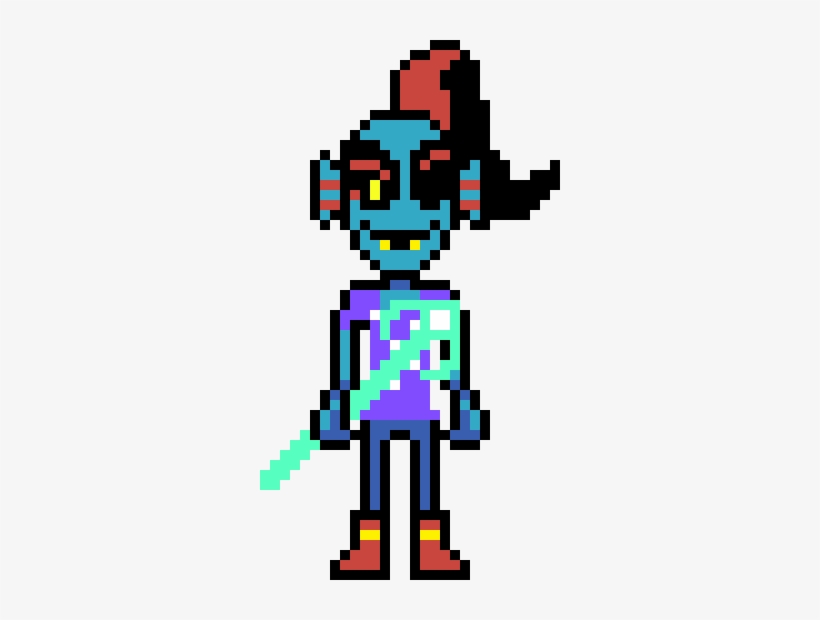 Death By Heartbreak - Pixel Art Undertale Undyne PNG Image ...