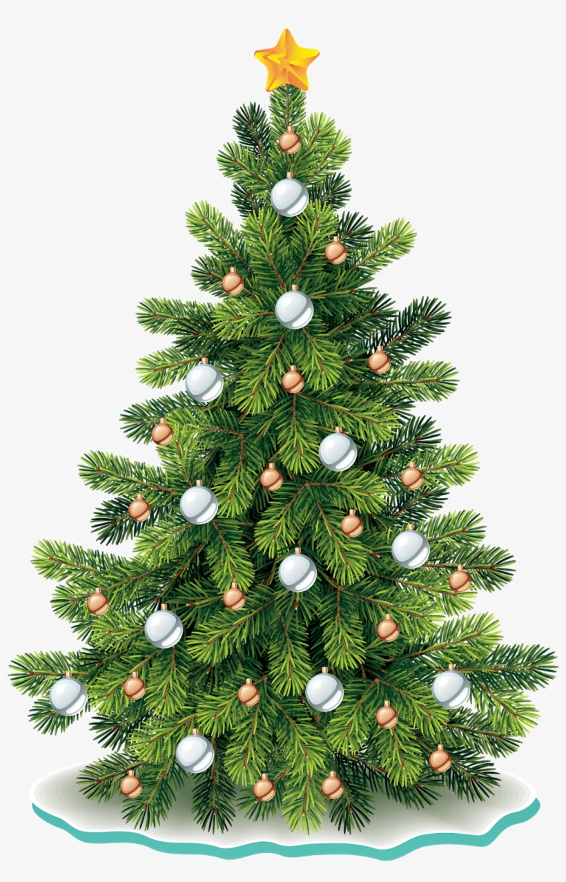 Christmas Tree And Wreath Clipart PNG Image | Transparent PNG Free ...