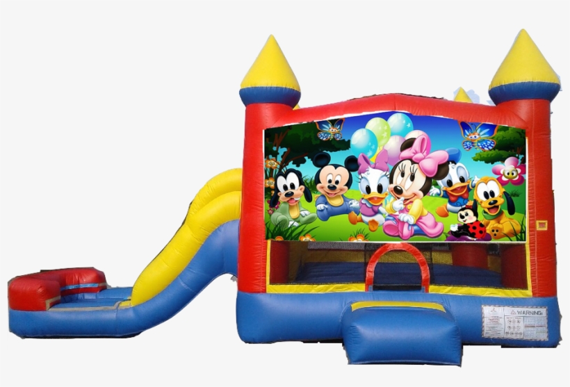 Water Slide Castle Combo Side Slide Minnie Mouse - Minnie Mouse 1st ...