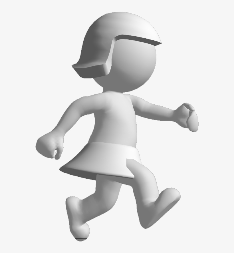 Download 3d Women Walking - Marathon | Transparent PNG Download | SeekPNG