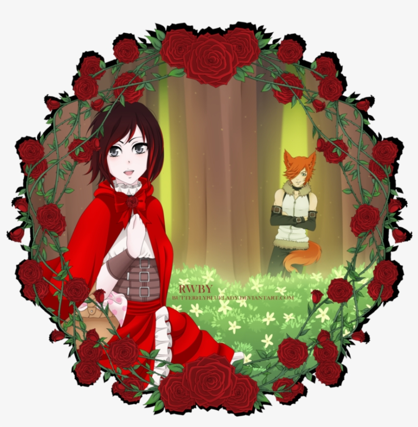 Com Little Red Riding Hood Red Flower Christmas Christmas - Rwby Ruby ...