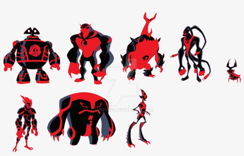 Svg Freeuse Aliens Drawing Ben - Red Ben 10 Omniverse PNG Image ...
