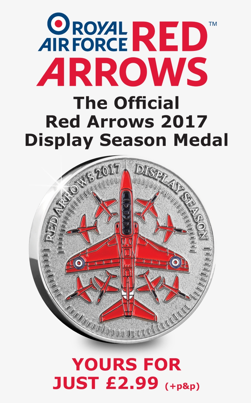 Raf Red Arrows Display Season Medal Banner - Duke Marketing Red Arrows ...