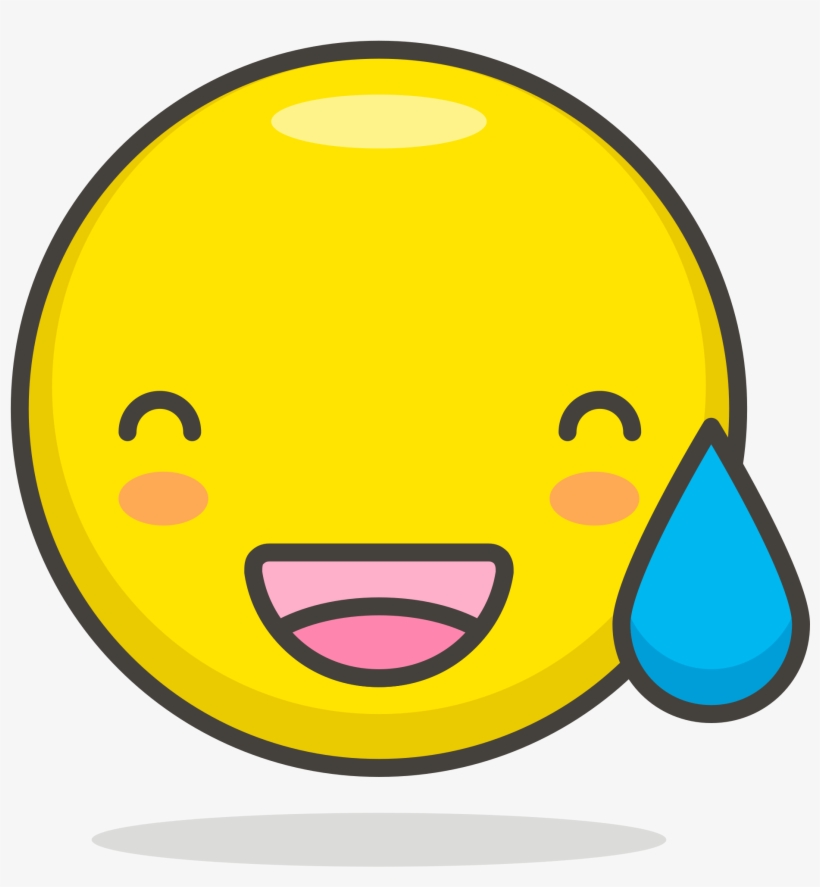 Download Open - Emoji Downcast Face With Sweat | Transparent PNG ...