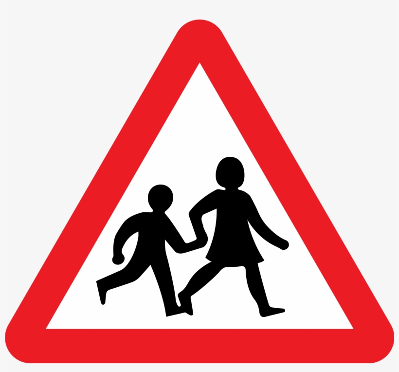 Open - School Crossing Road Sign PNG Image | Transparent PNG Free ...