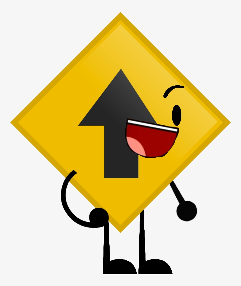 Download Object Terror Road Sign - Bfdi Road Sign | Transparent PNG ...