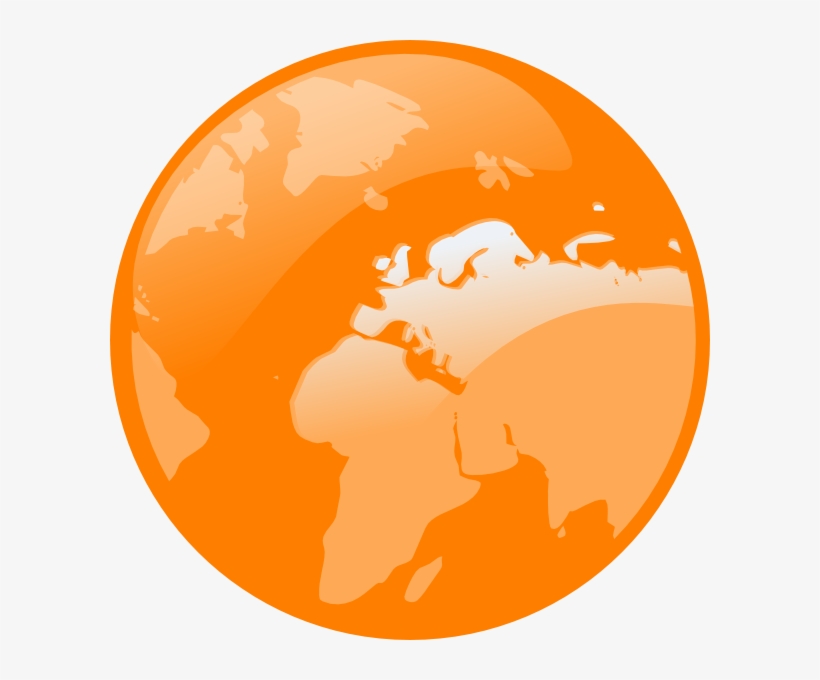 Download Orange Earth Clip Art - Transparent Background Clipart Earth ...