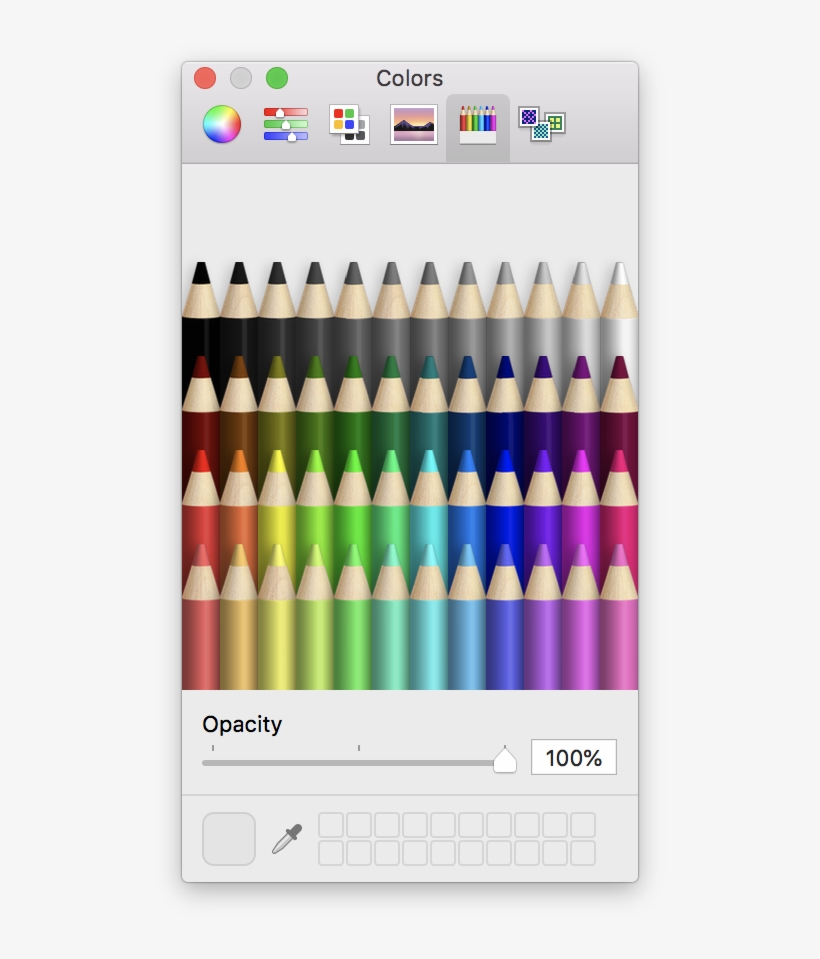 Download Colored Pencil Tab Of The Color Palette In Omnigraffle - Layer ...