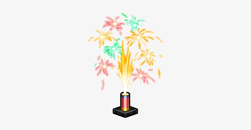 Fountain Fireworks Clipart Image