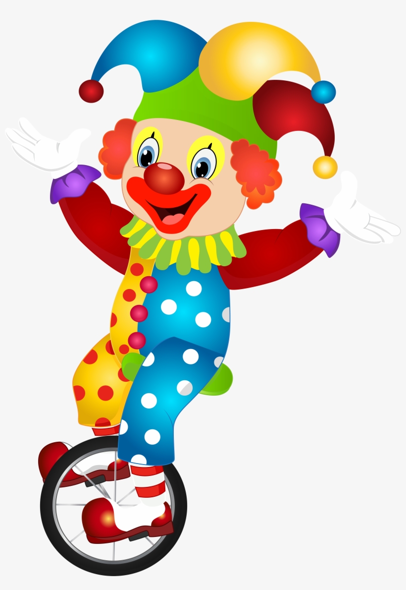 Cute Girl Clown Clipart