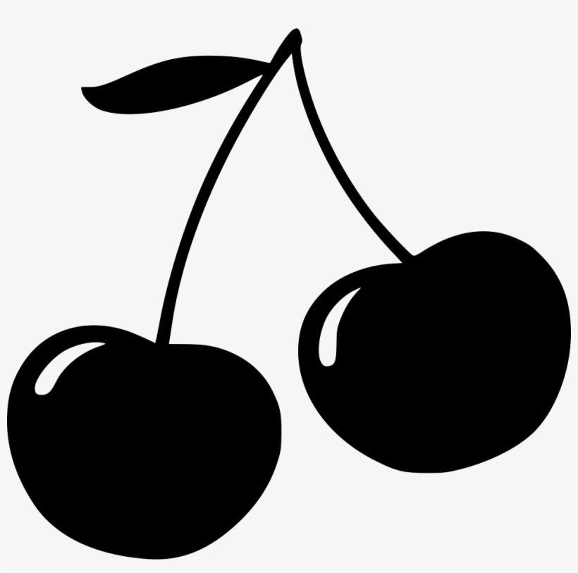 Download Cherry Comments - Cherry Icon Black And White | Transparent ...