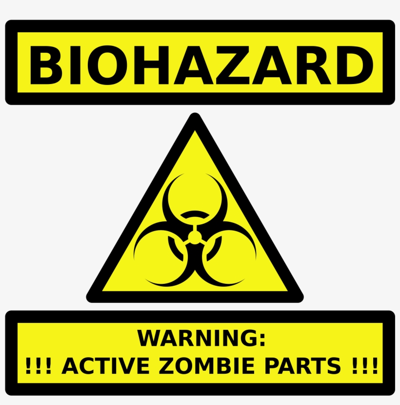 Biohazard Square Sticker 3" X 3" PNG Image | Transparent PNG Free ...