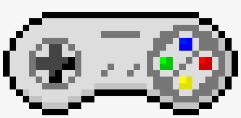 Download Snes Controller - Snes Controller Pixel Art | Transparent PNG ...