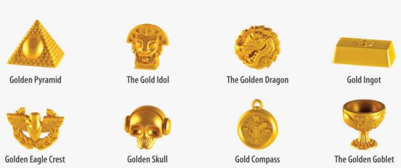 Treasure X Ultra Rare Treasure - Treasure X Gold Pyramid PNG Image ...