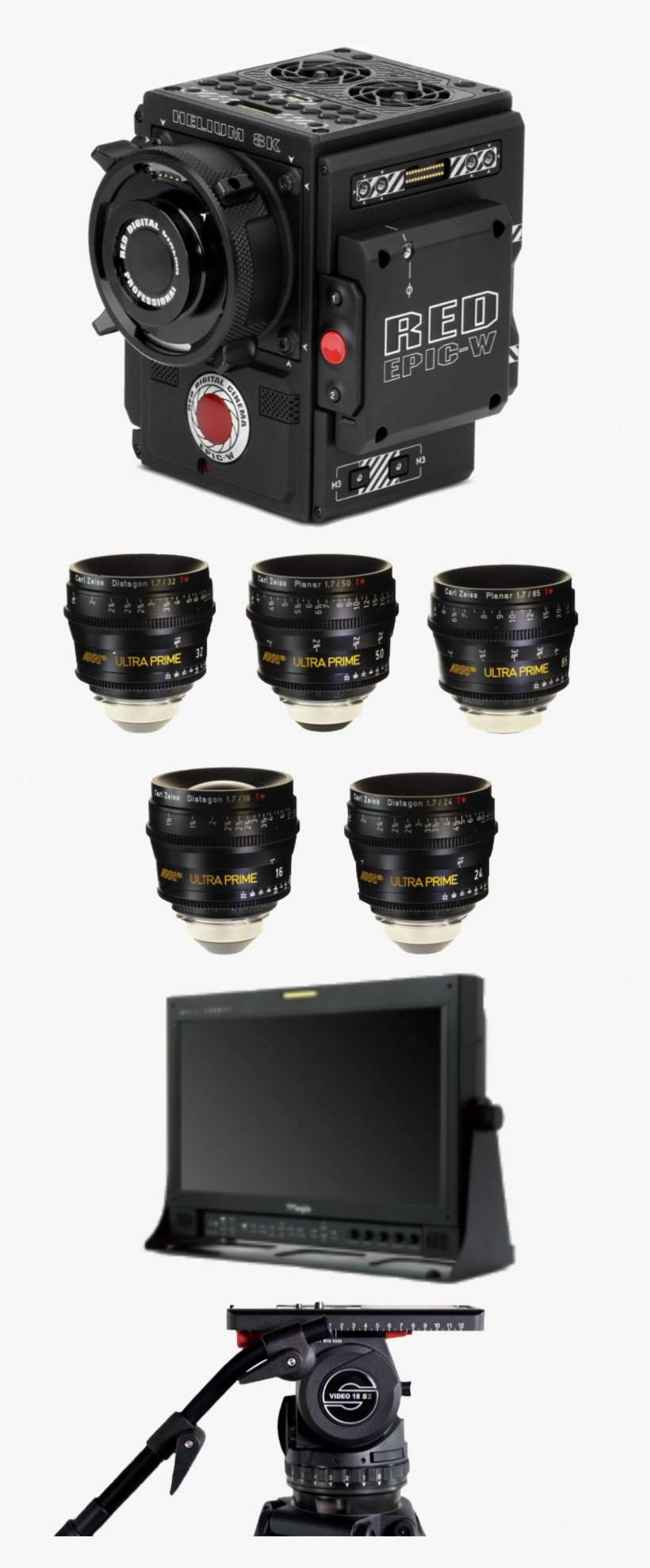 Red Epic W Helium Plus Zeiss Ultra Prime 5 Way Set - Red Weapon 8k ...