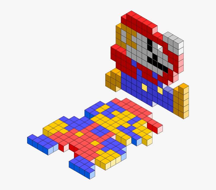 Tetris, Pixel, 3d, Building Block, Computer Game - Tetris Pixel Art PNG ...