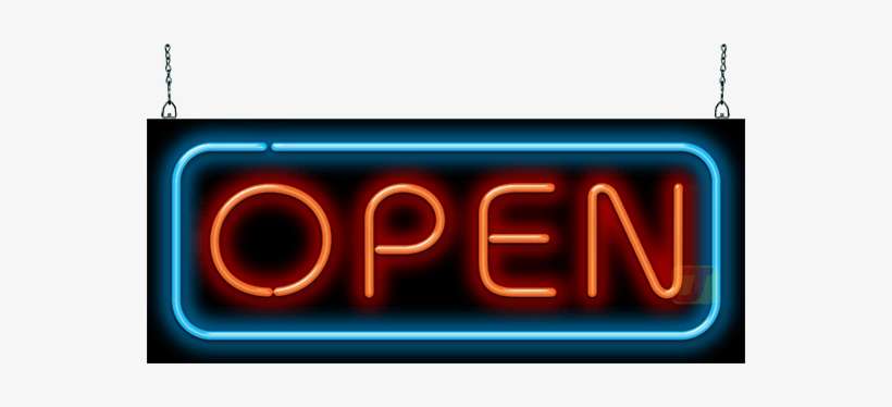 Download Deluxe Neon Open Sign - Neon Open Sign | Transparent PNG ...