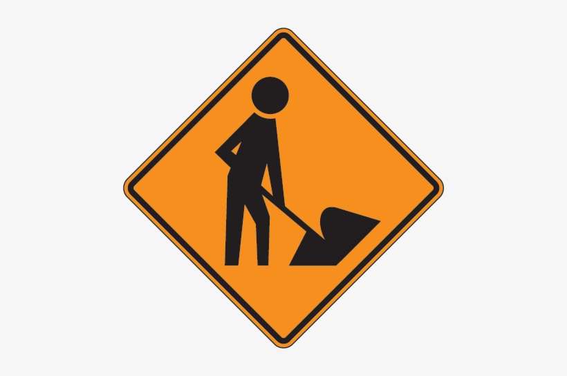 Men At Work Sign Mutcd W21-1 - Men Working Sign PNG Image | Transparent ...