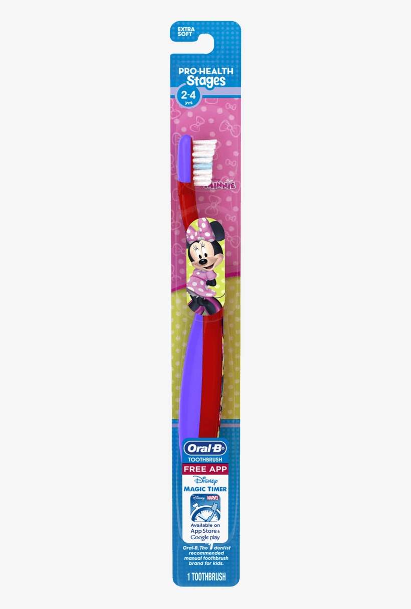 Oral B Pro Health Stages Minnie Mouse Manual Toothbrush - Oral B Magic ...