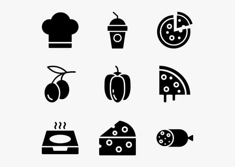Pizza 16 Icons - Pizza Icon Transparent Background PNG Image ...