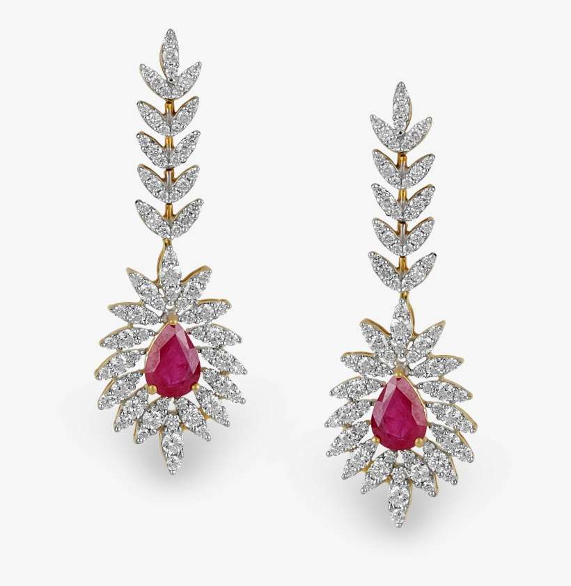 Orra Diamond Earring - Diamond Earring PNG Image | Transparent PNG Free ...