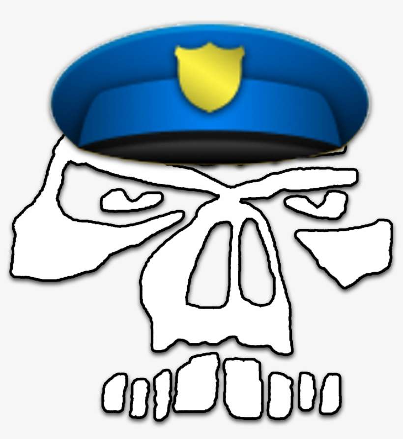 Blue Line Skull, Police PNG Image | Transparent PNG Free Download on ...