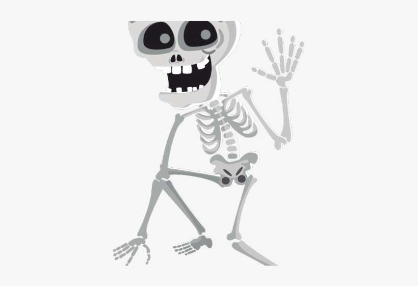 Halloween Clip Art Black And White Skeleton