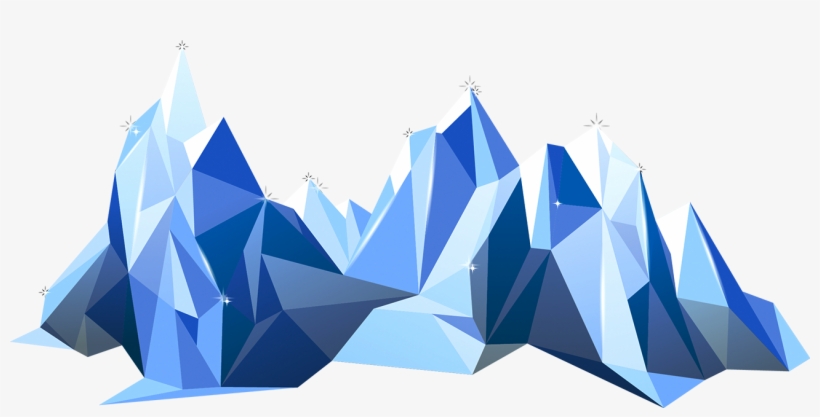 Image Library Mountain Geometry Landscape Iceberg Transprent - Polygon ...