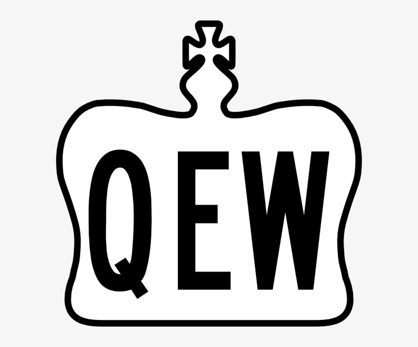 Clipart Road Vector - Qew Sign PNG Image | Transparent PNG Free ...