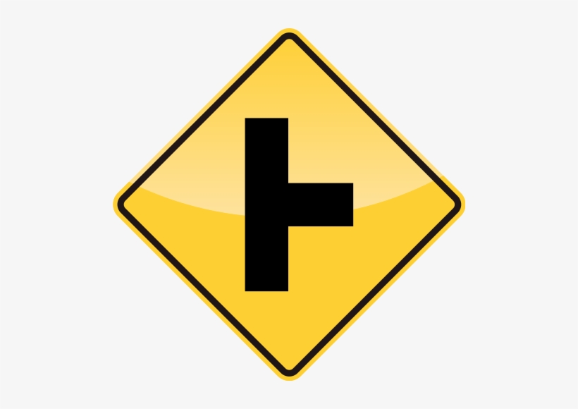 Side Road At A Perpendicular Angle - Approach To Intersection Side Road PNG Image | Transparent ...