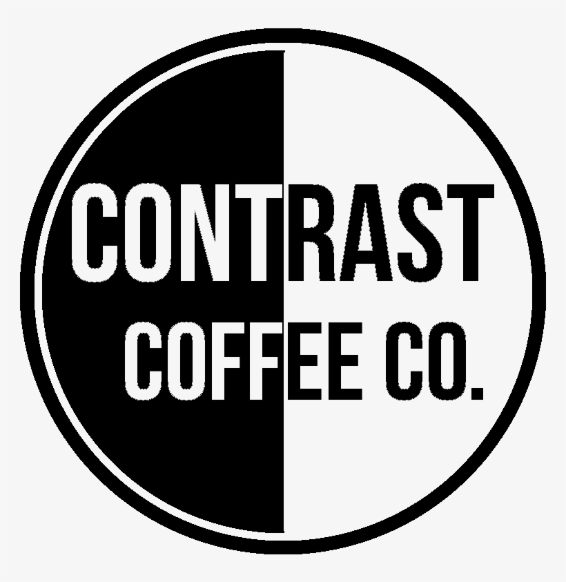 Contrast Coffee - Logo With Contrast PNG Image | Transparent PNG Free ...