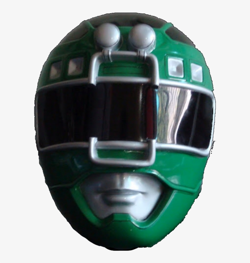 Download Green Turbo Ranger Helmet - Power Rangers Turbo | Transparent ...