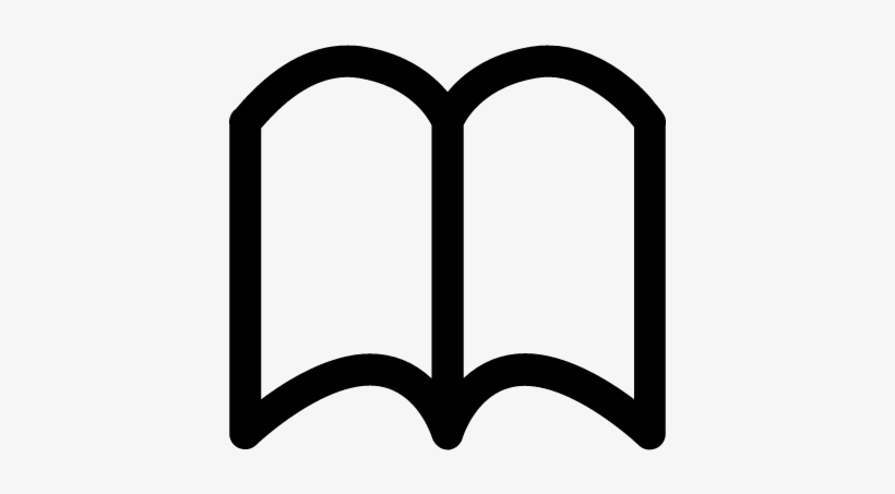 Reading Open Book Vector - Open Book Black Png PNG Image | Transparent ...