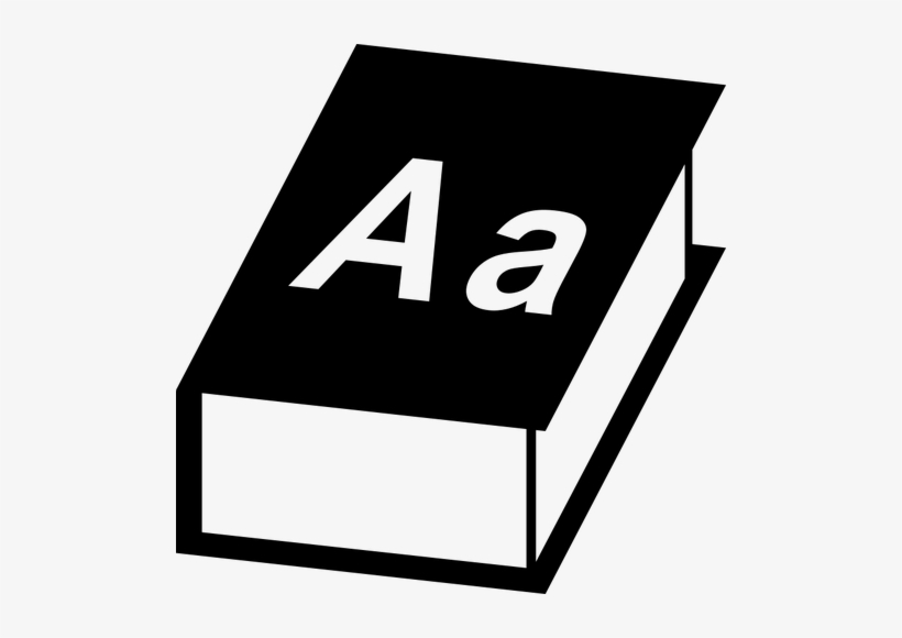 Thick Book Vector Image Public Domain Vectors - Dictionary Black And ...