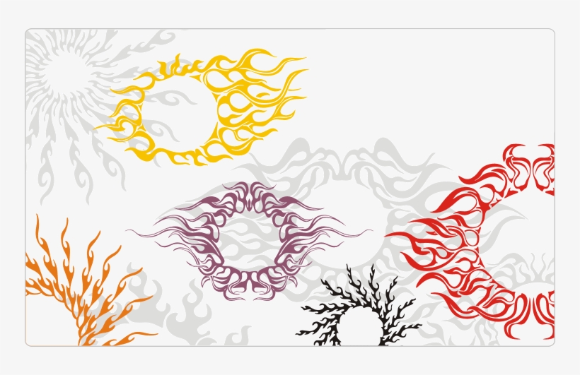 Vector Clipart Set - Round Tribal Tattoo PNG Image | Transparent PNG ...