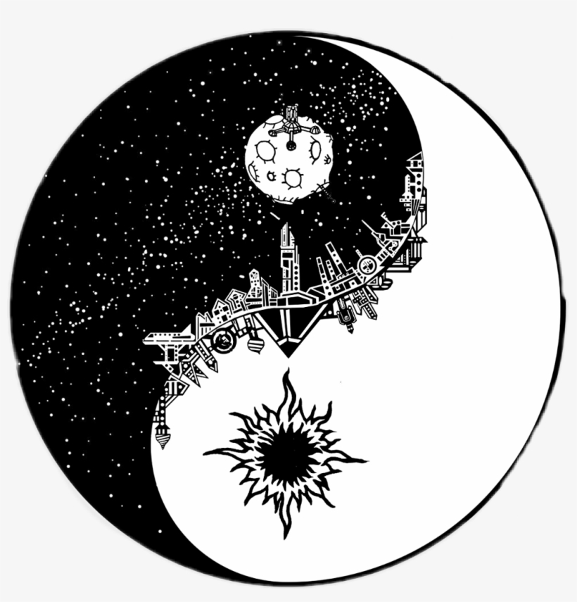 Moon And Sun Tumblr Transparent