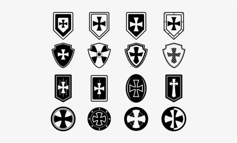 Templar Shield Icons - Iconos Templarios PNG Image | Transparent PNG ...